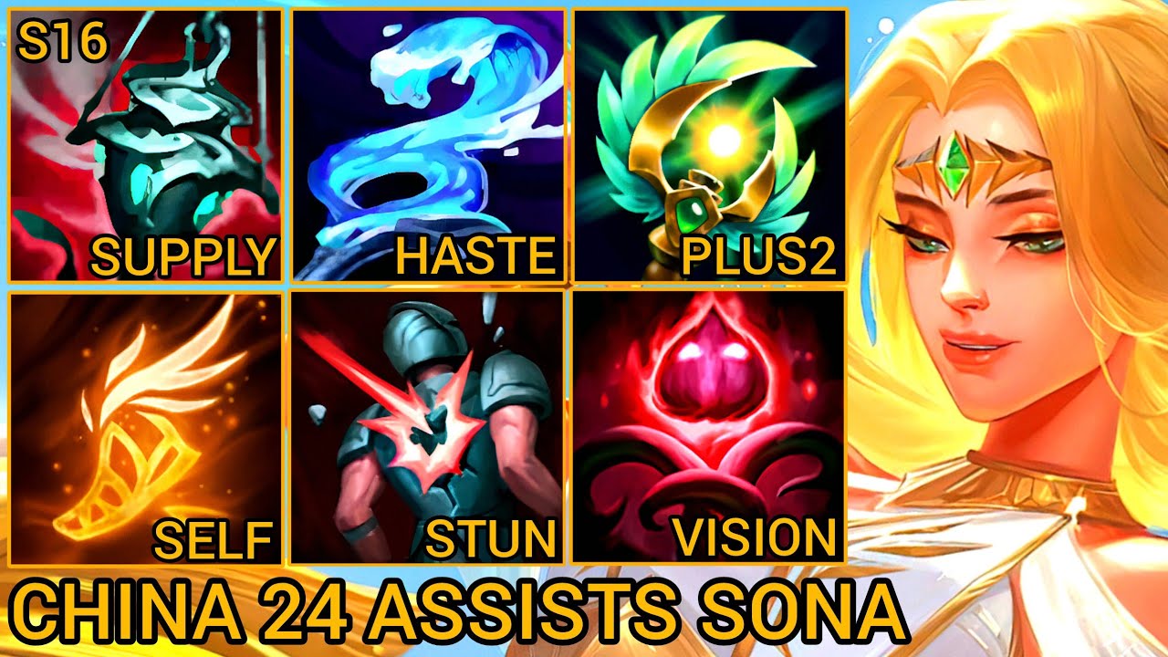 Sona Legend LP 4500 Solo Q 24 Assists - China Server Wild Rift High Elo ...
