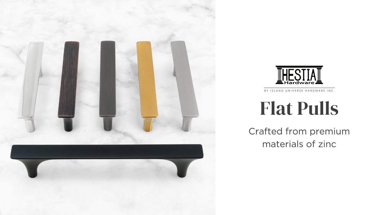HESTIA HARDWARE Flat Cabinet Handles | Z15 - YouTube