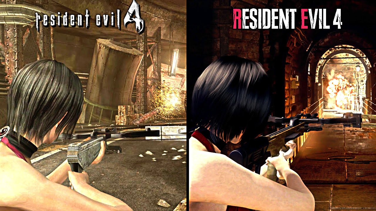 Resident Evil 4 Remake Vs Original HD Project | Ada Comparison - YouTube