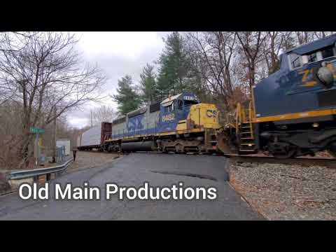 Ex PRR YN2 SD40-2 on CSX Q372 with AC44 leader, CM44 trailing - YouTube