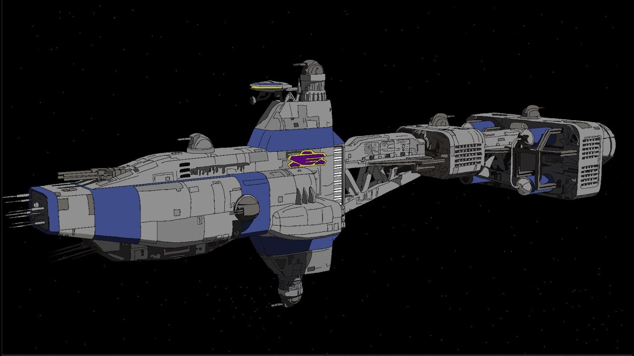 Hyperion class cruiser, review 08 redone, Babylon 5 - YouTube