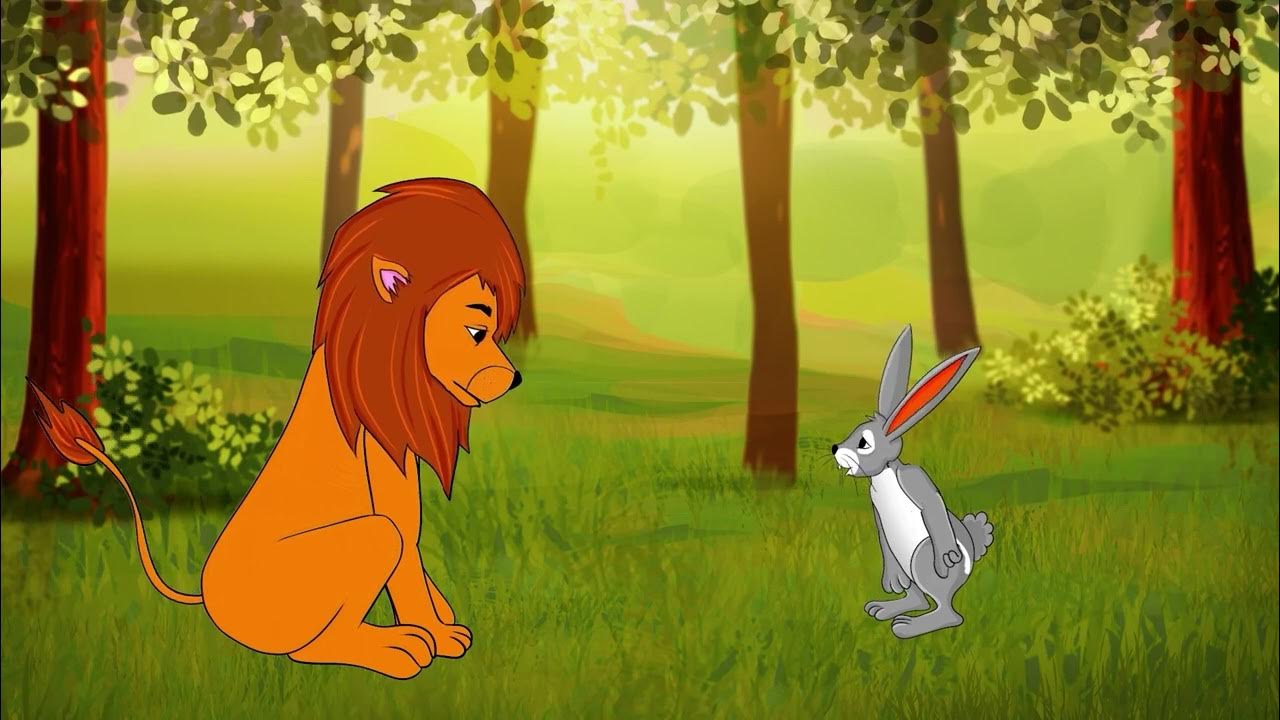 Panchatantra Stories - The Lion & The Rabbit - stories for kids - YouTube