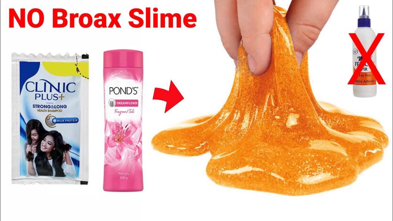 No Borax No Glue Only Powder Slime/DIY FLUFFY SLIME/Homemade slime/How ...