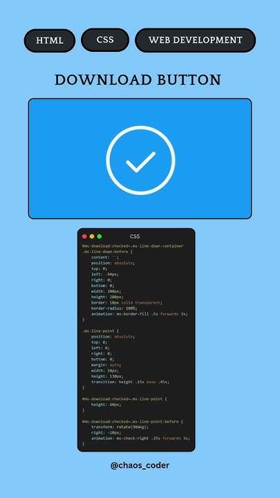 Download Button Animation | CSS Magic - YouTube