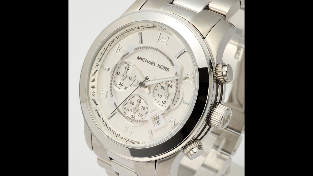 MICHAEL KORS WATCH MK8086 RUNWAY SILVER REVIEW LADIES マイケル・コース ランウェイ ...