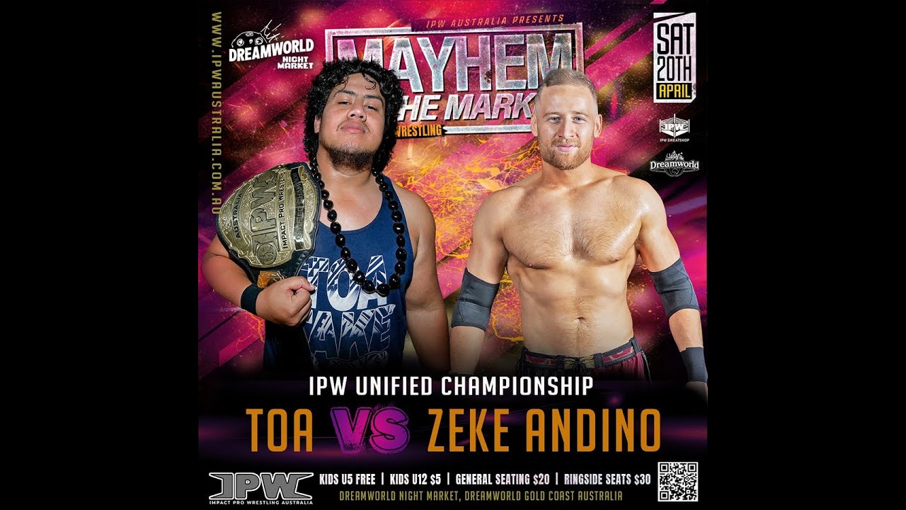 FULL MATCH - TOA vs ZEKE ANDINO - IPW UNIFIED CHAMPIONSHIP - MAYHEM AT ...