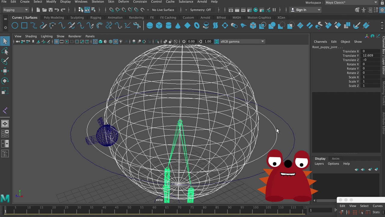 Week 3 B Rigging Basic 3 Setting Controls - YouTube