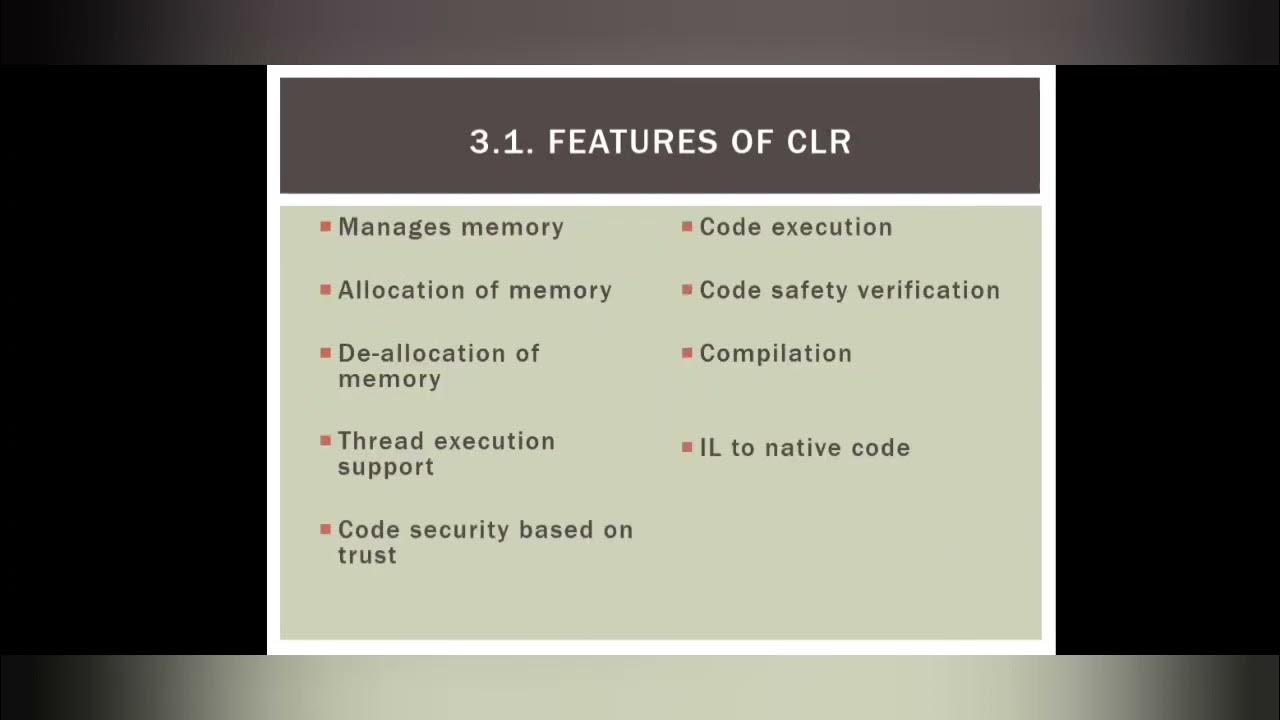 What is CLR - YouTube