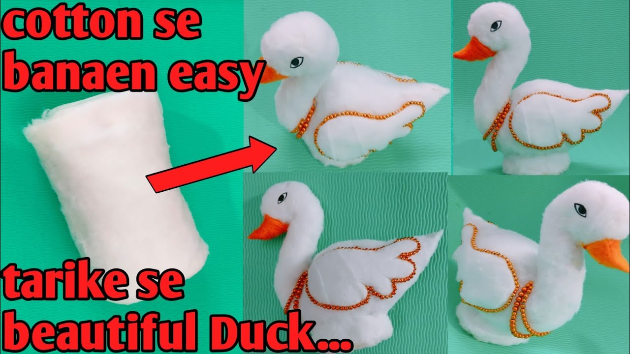how to make cotton duck /art and craft / creativity with cotton / DIY ...
