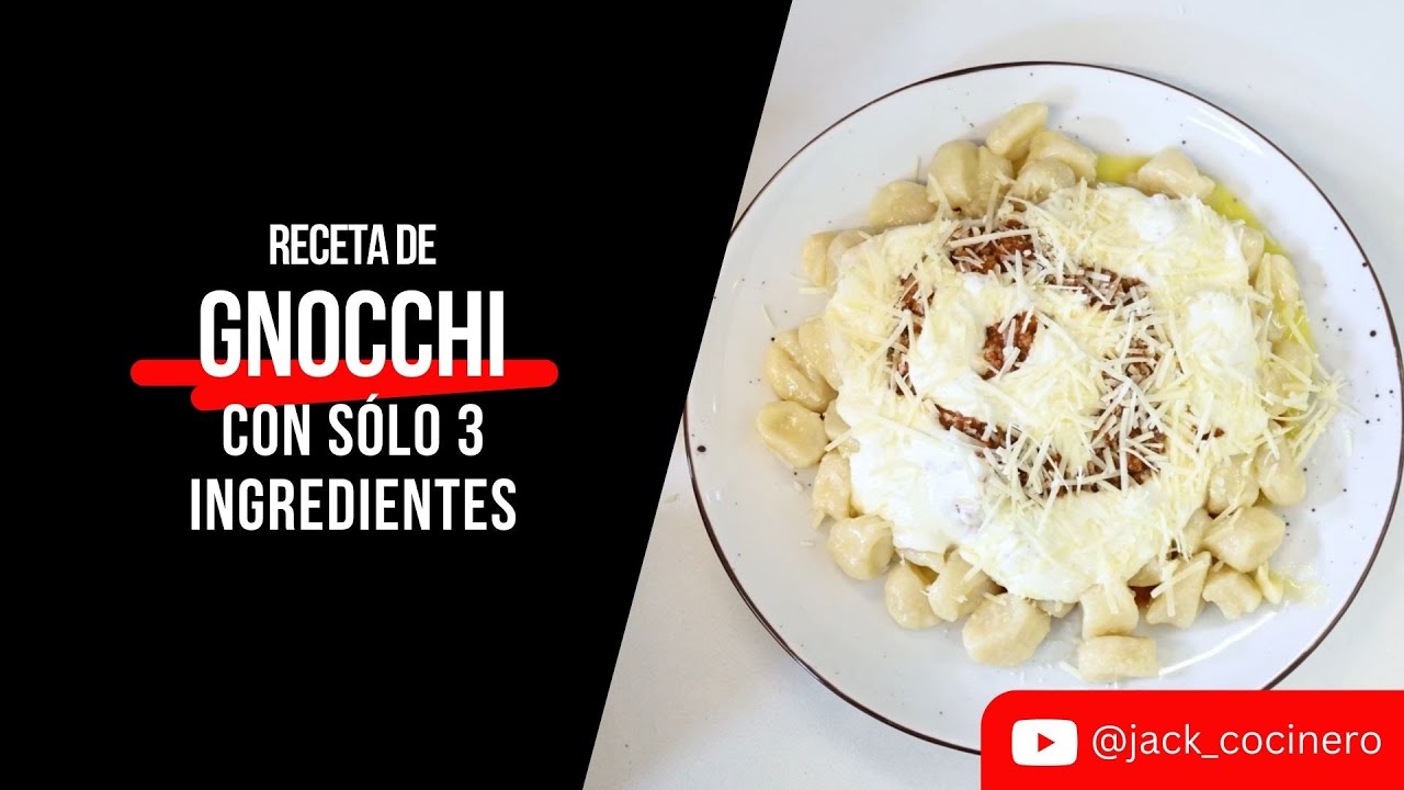 Receta de Gnocci con solo 3 ingredientes - YouTube