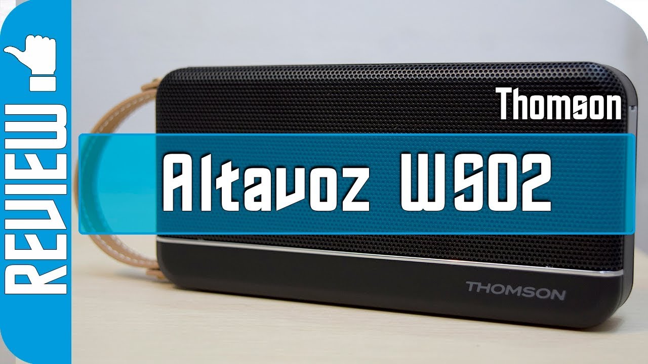 Altavoz portatil 12w con Bluetooth y NFC de Thomson WS02 - YouTube