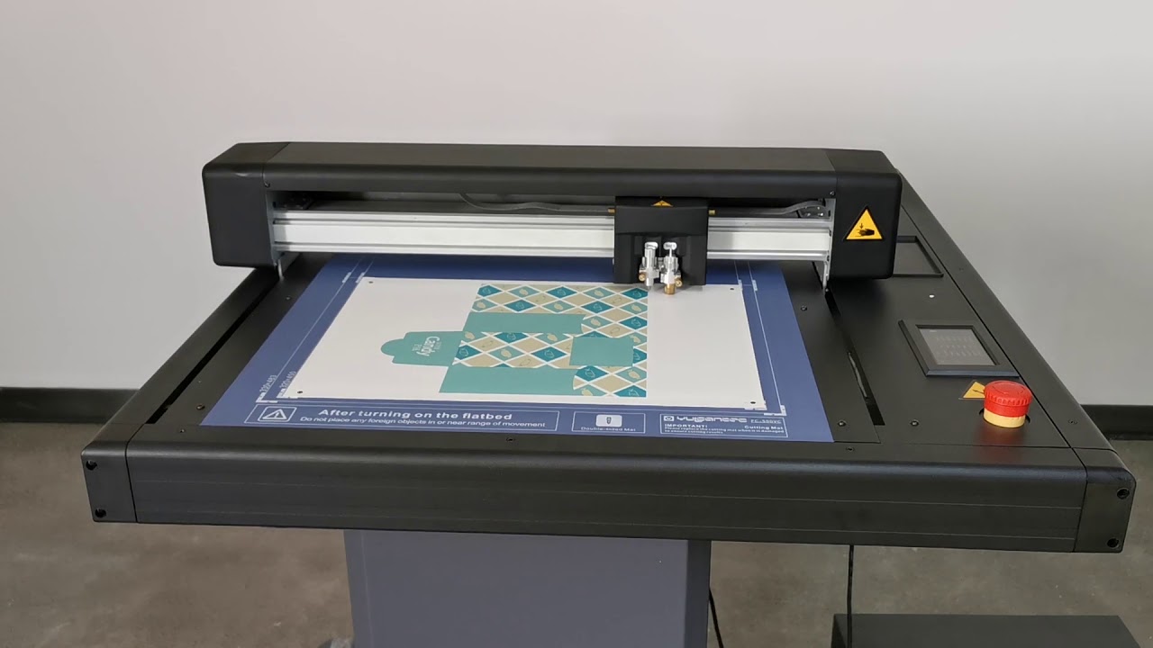 How to create small packaging boxes with FC-500VC flatbed cutting ...