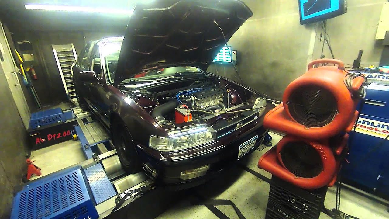1990 Honda Accord CB7 Euro-r H22 Dyno - YouTube