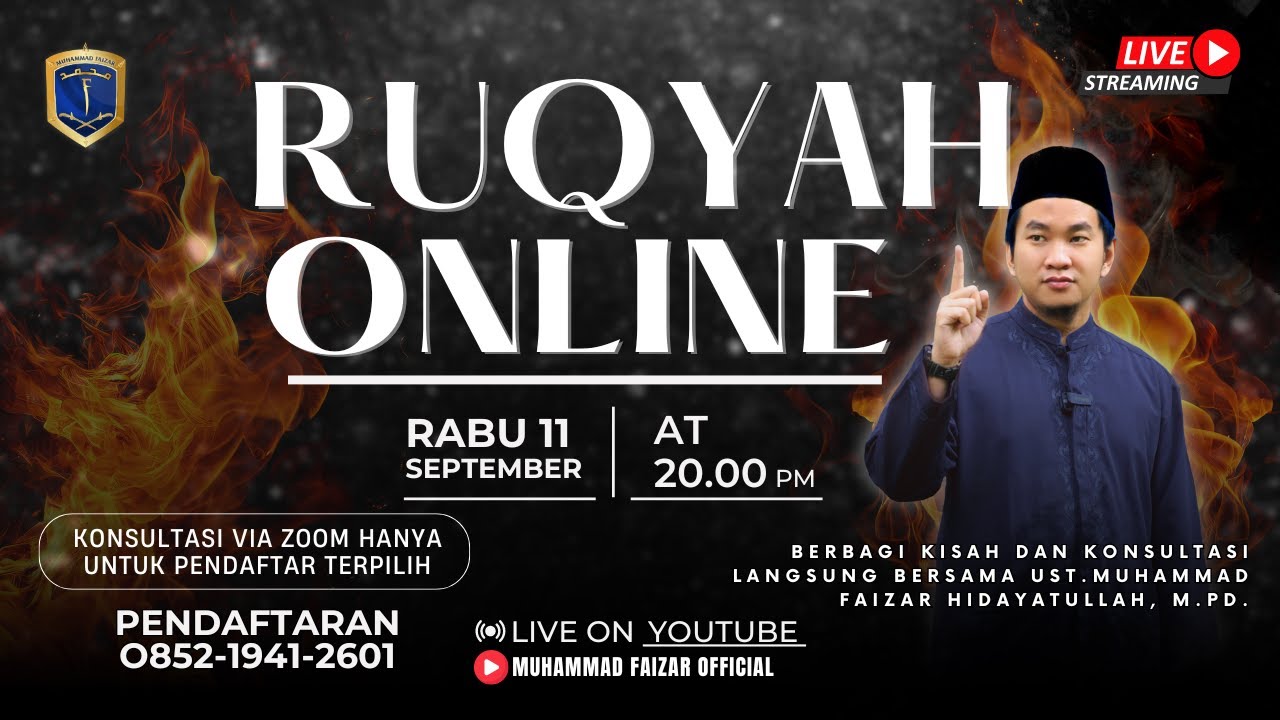 🔴 LIVE | RUQYAH ONLINE BERSAMA USTADZ MUHAMMAD FAIZAR | 11 SEPTEMBER ...