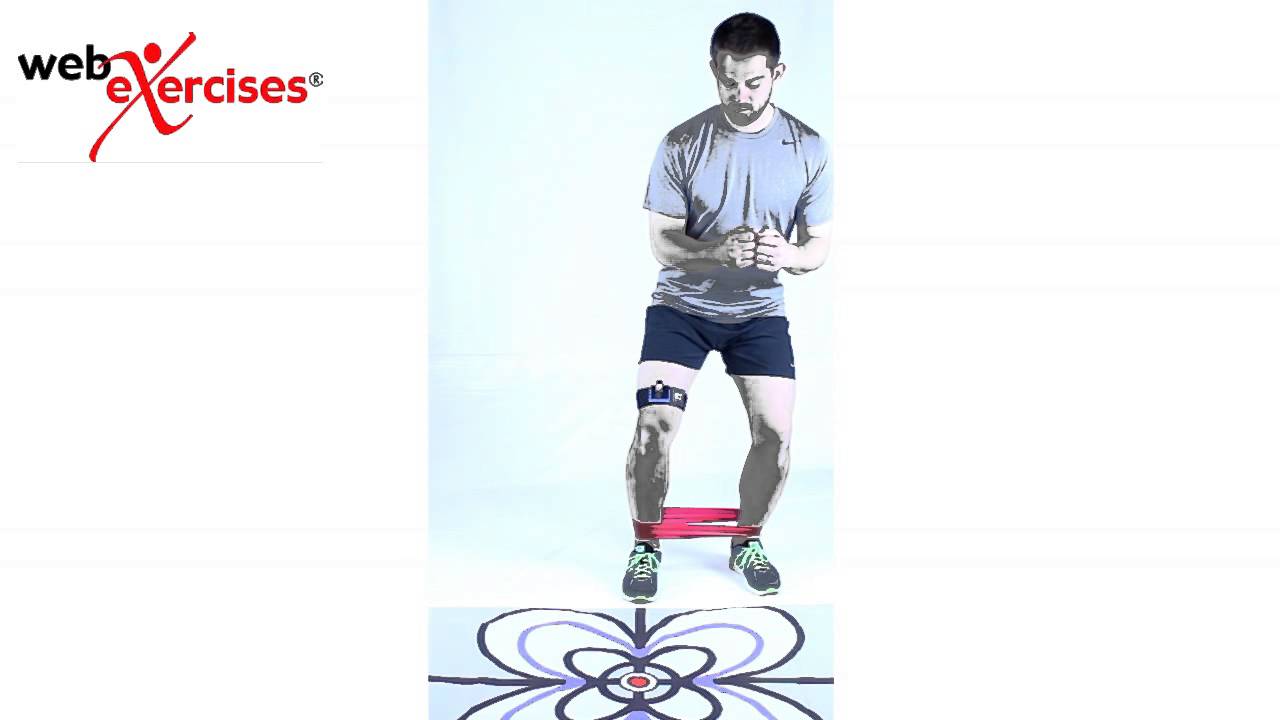 resistance band lateral stepping - YouTube