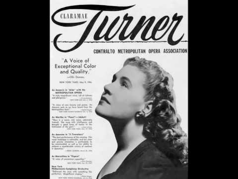 American Contralto Claramae Turner ~ Hills of Home (1950) - YouTube