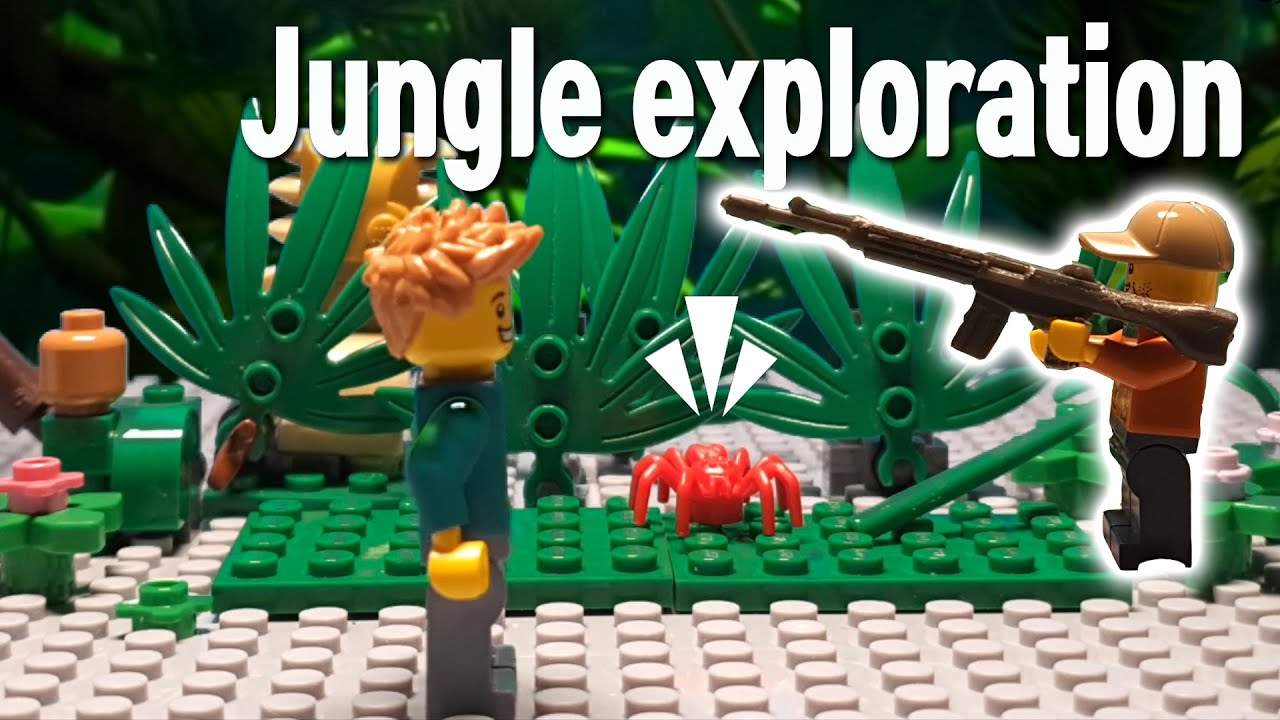 레고 시티 스톱모션 정글탐험 🏞 Lego city stop motion Jungle exploration - YouTube