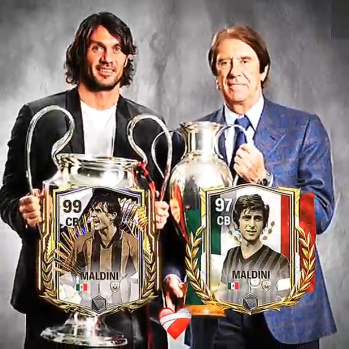 maldini and father #football #soccerplayer #efootball #fcmobileid # ...
