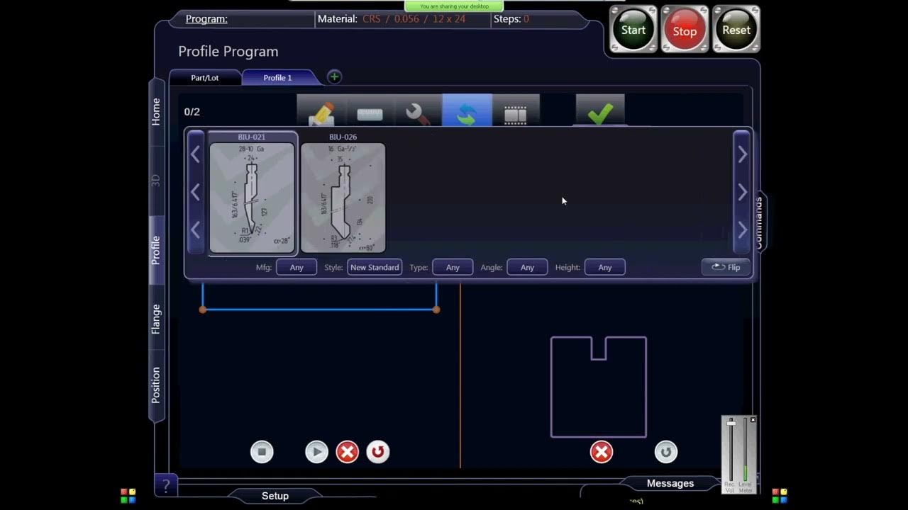 Accurpress Vision Control in Profile Mode - YouTube