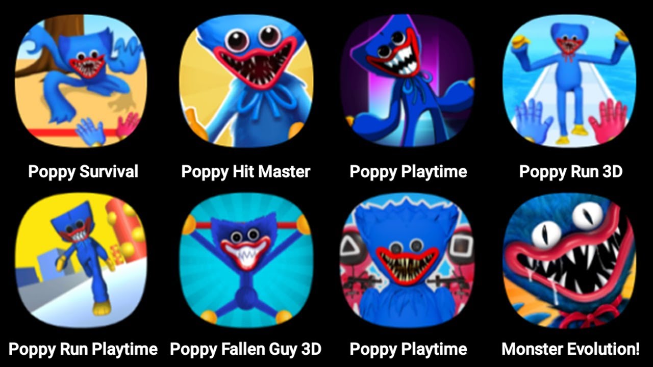 Poppy Survival, Poppy Hit Master, Poppy Playtime, Poppy Run 3D, Poopy ...