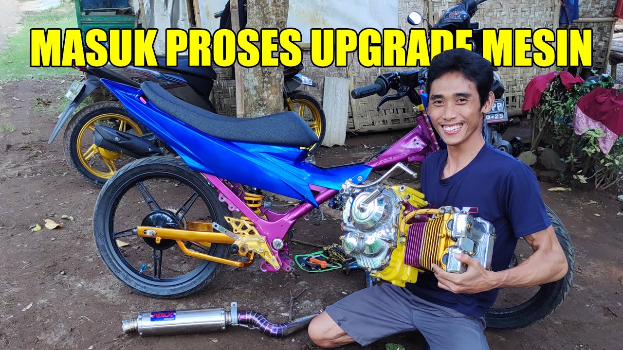 PROSES UPGRADE MESIN PROJECT ROAD RACE - YouTube