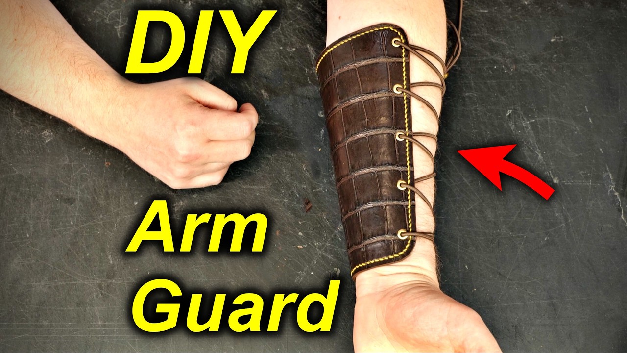 DIY Leather Arm Guard | Archery Bracer - YouTube