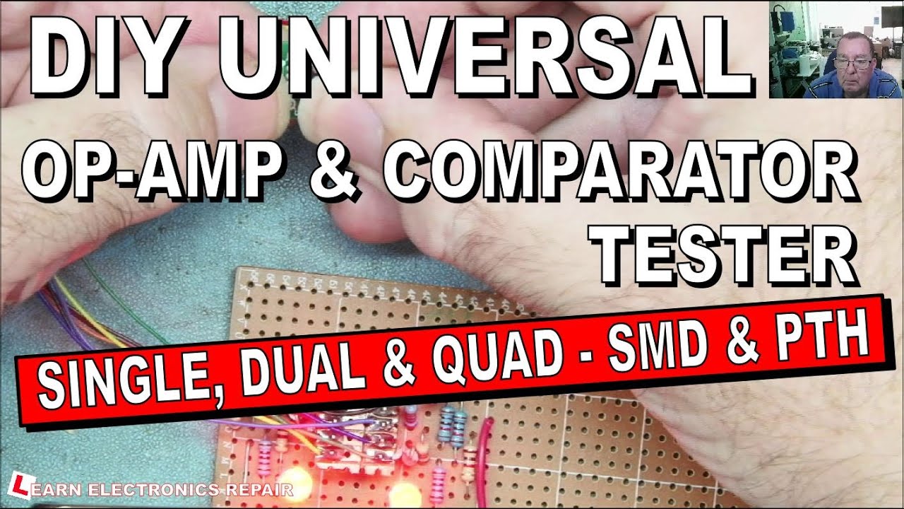 A Simple Cheap DIY Op Amp and Comparator Tester, SMD and Through Hole ...