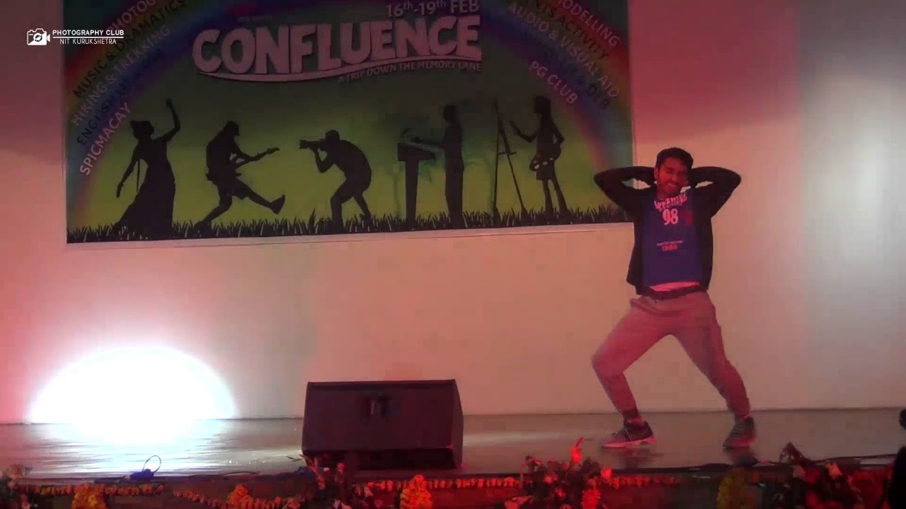 Abhishek Performance- Solo Dance @ CONFLUENCE'17 NIT Kurukshetra - YouTube