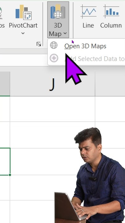 How to insert 3d map in excel? #shortsvideo #excel - YouTube