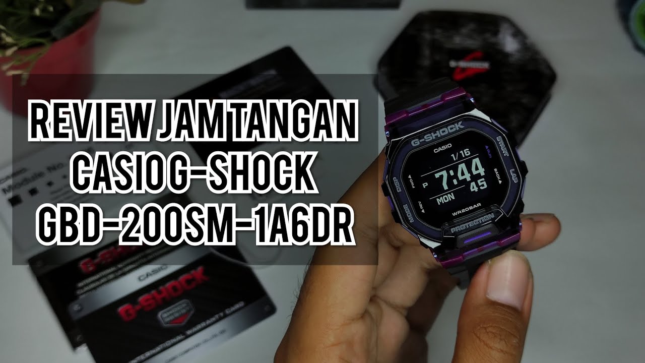 REVIEW JAM TANGAN G-SHOCK GBD-200SM-1A6DR - YouTube