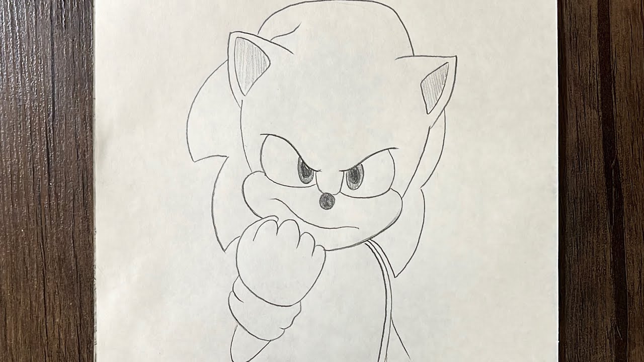How to draw Sonic step by step | easy cartoon character drawing ideas ...