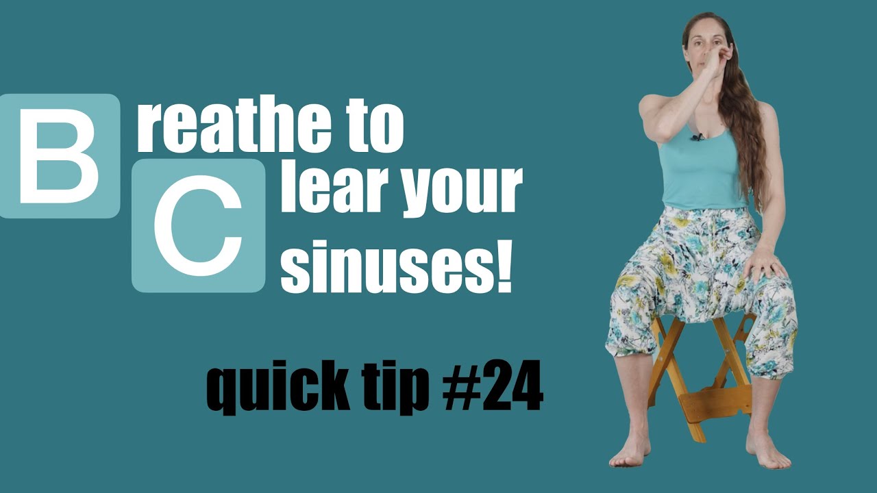 QUICK TIP #24: BREATHE to clear your SINUSES #breathing #spring - YouTube
