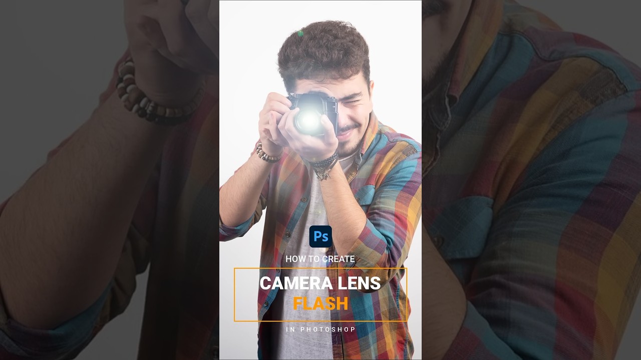 How to create camera lens flash in photoshop #camera #lens #flash # ...
