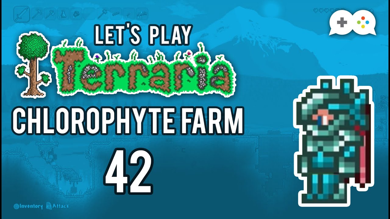 Let's Play Terraria - Chlorophyte Farm! (Part 42) - YouTube