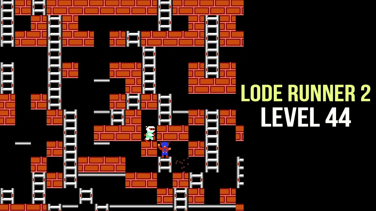 Lode Runner 2. Level 44. Nintendo (NES) Games - YouTube