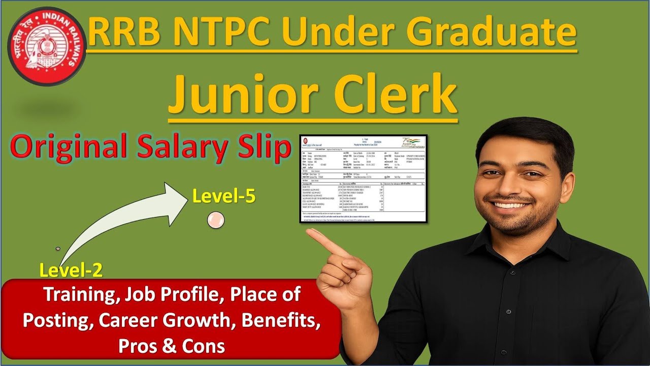 RRB NTPC Junior Clerk Cum Typist Complete Details | Salary Slip, Job ...