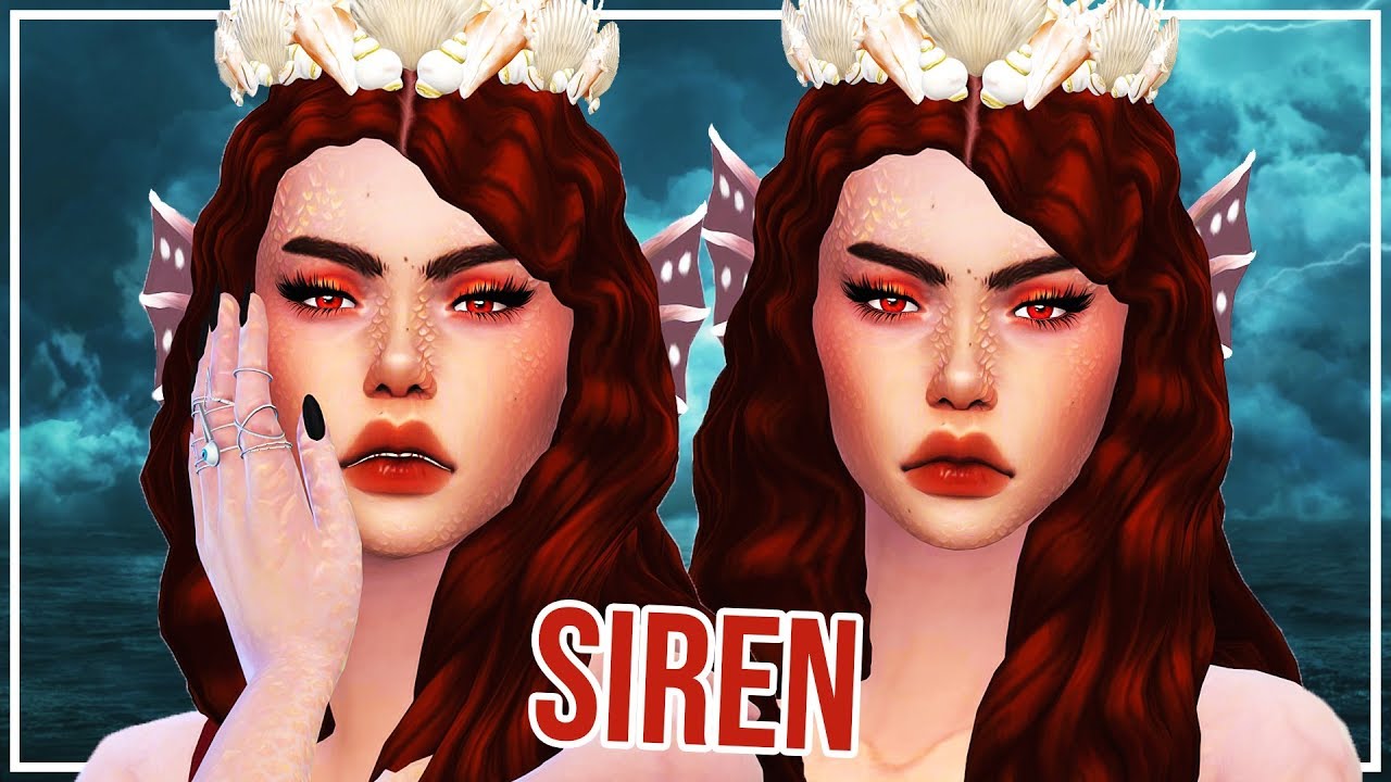 SIREN 🧜‍♀️ // The Sims 4 Create A Sim Collab w/ Sophialexis - YouTube