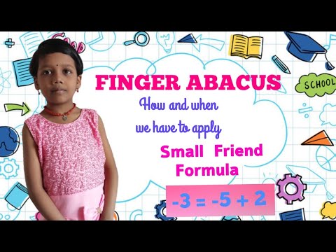 FINGER ABACUS- Small Friend Formula -3 = -5 + 2 - YouTube