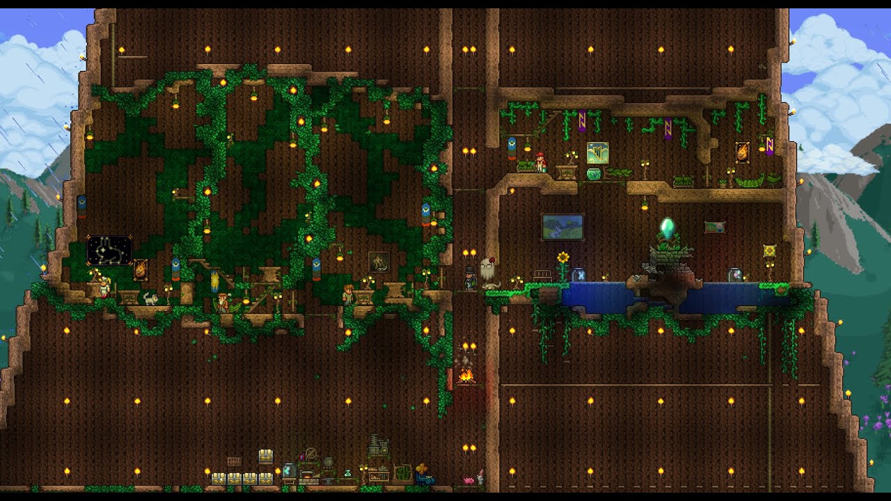 Decorating the MEGA TREE - Terraria Long Run - YouTube