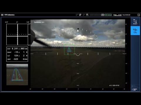 Visual Landing System flight test, 2021-07-02, 5x speed - YouTube