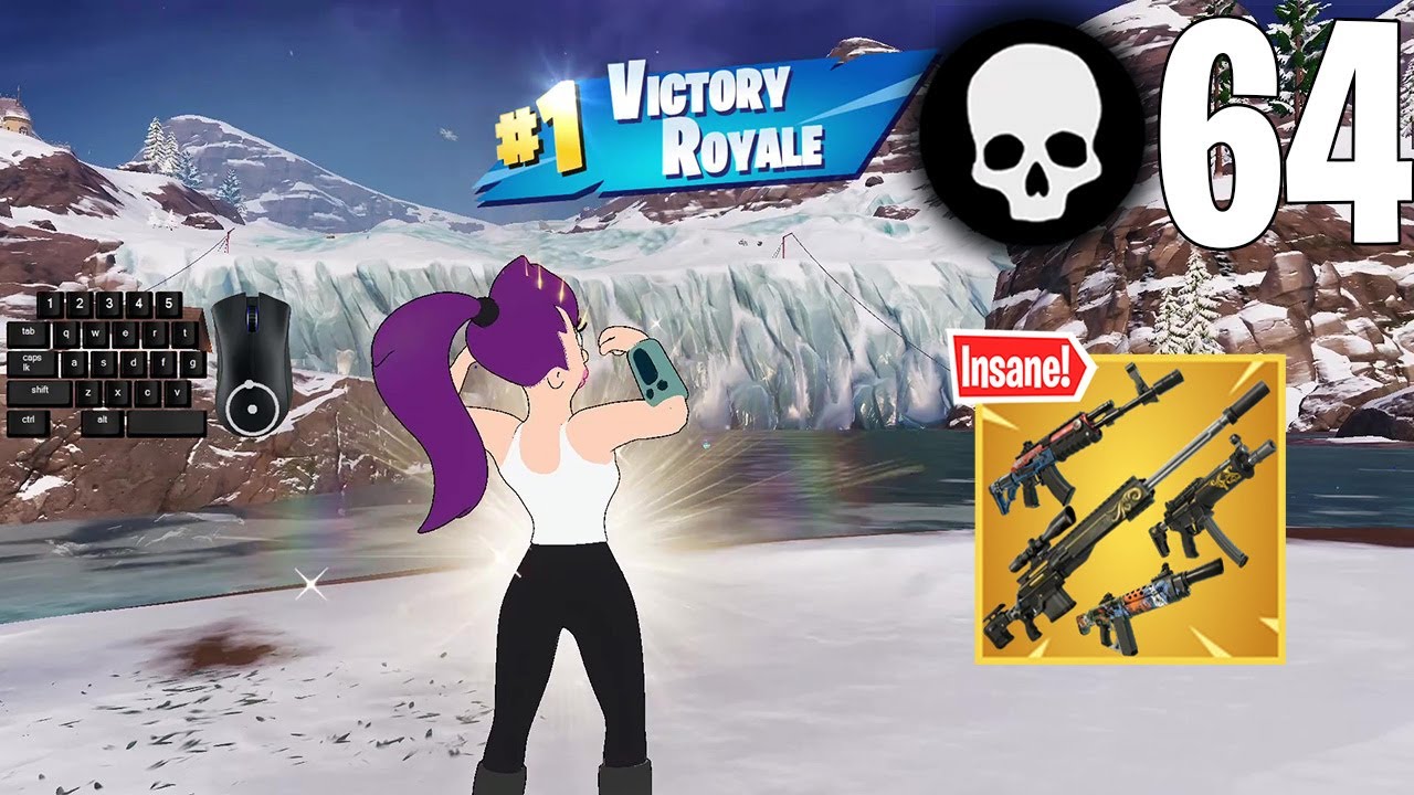 64 Elimination Solo Squads Wins Full Gameplay (Fortnite Chapter 5 ...