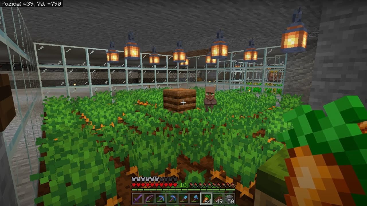 80 - Přidáváme automatickou farmu na mrkev s výstupem přímo do skladu ...