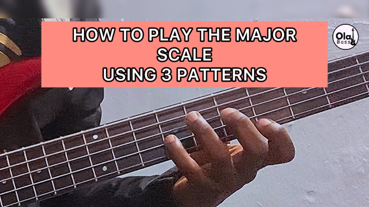 How to Play the Major Scale on Bass Guitar - YouTube