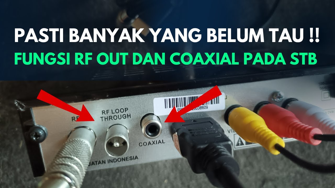 FUNGSI RF LOOP THROUGH DAN COAXIAL PADA STB (SET TOP BOX) DVB-T2 - YouTube