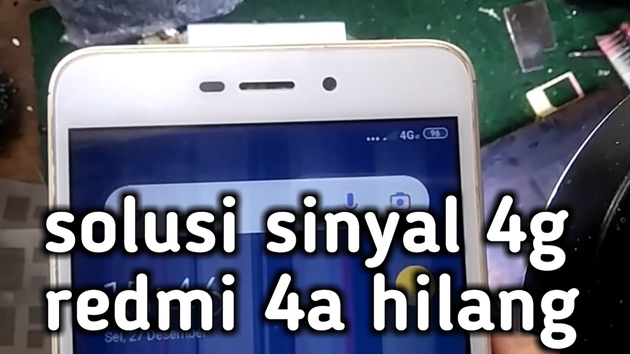 solusi sinyal 4g redmi 4a hilang - YouTube
