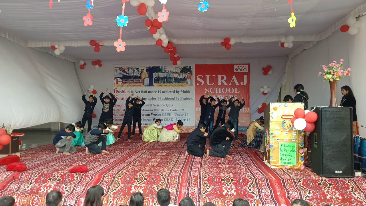 Suraj School Rewari students participating in "Shinning Suraj" - YouTube