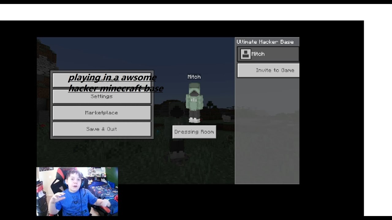 playing in a awsome minecraft hacker base!!!!!!!!!!!!!!!!!!!!!!!! - YouTube