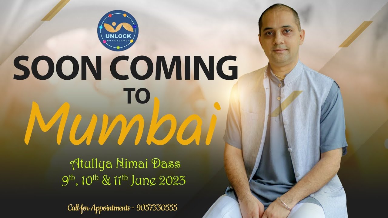 Coming to Mumbai! Atullya Nimai Dass | 9th, 10th & 11th of June 2023 ...