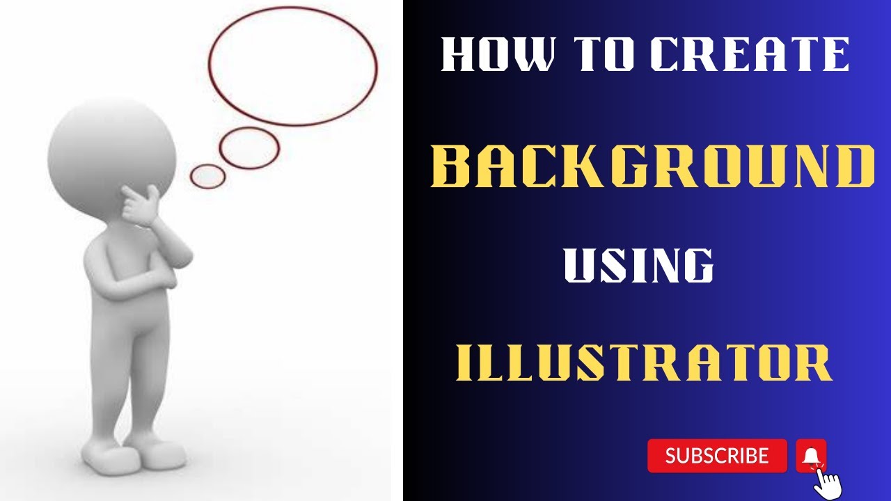 How to create simple background using Adobe Illustrator - YouTube
