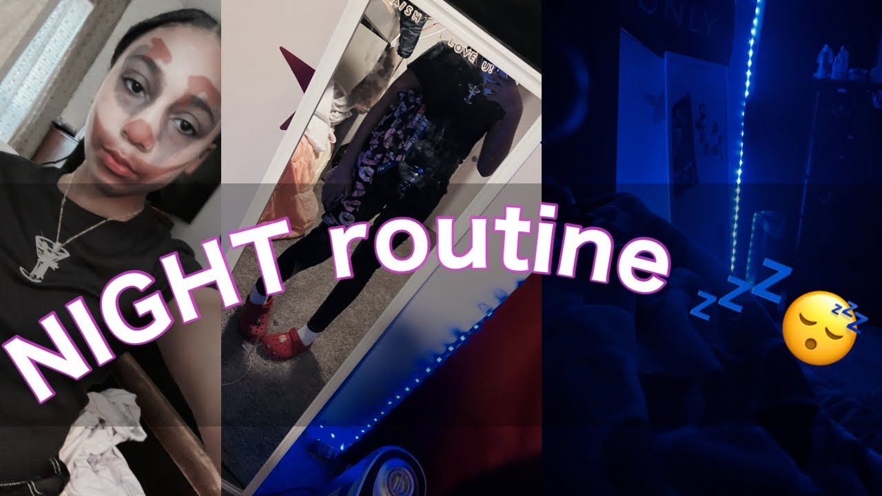 NIGHT ROUTINE 😴💤,( first vid ! - YouTube